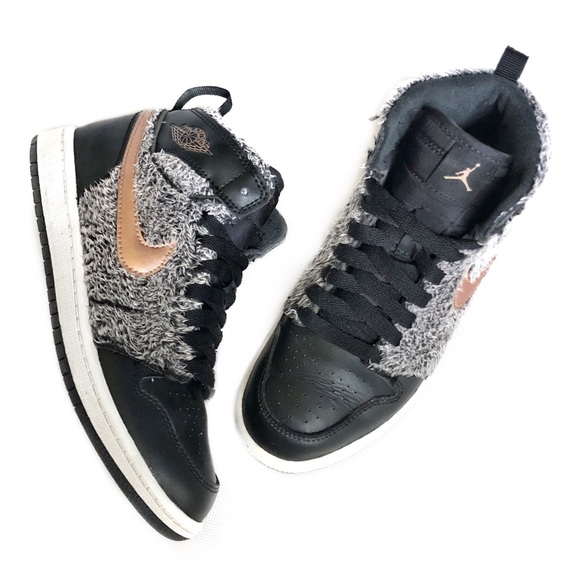 Jordan | Shoes | Air Jordan High Retro Fuax Fur 25 Kids | Poshmark